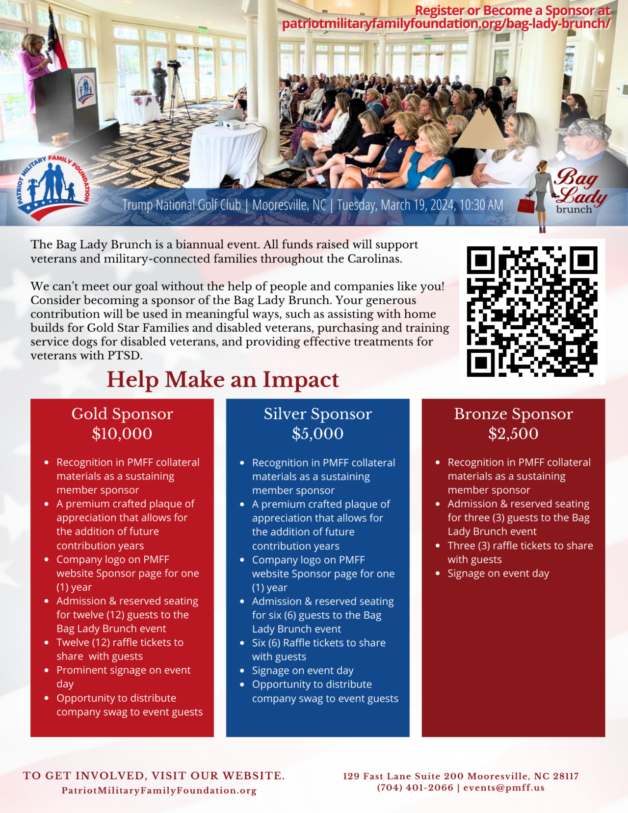 Bag Lady Luncheon Sponsorships - Patriot Military Family Found